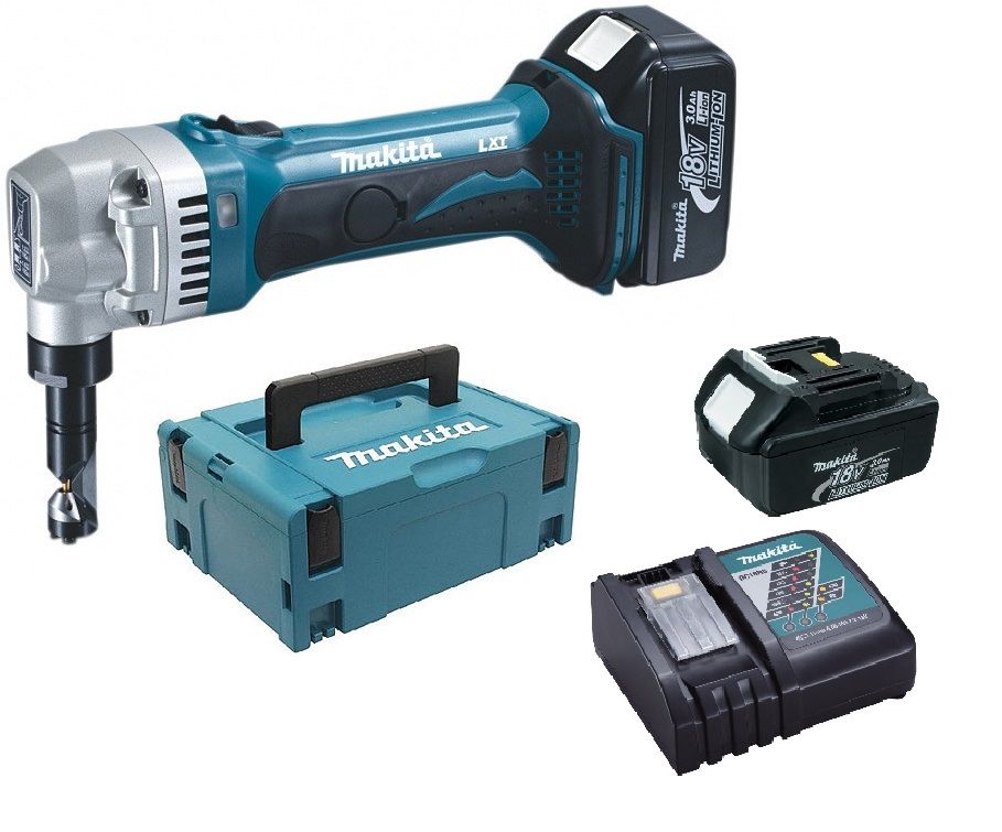 Blikksaks Makita BJN161RFJ; 18 V; 2x3,0 Ah batt. - BJN161RFJ - Øvrige ...